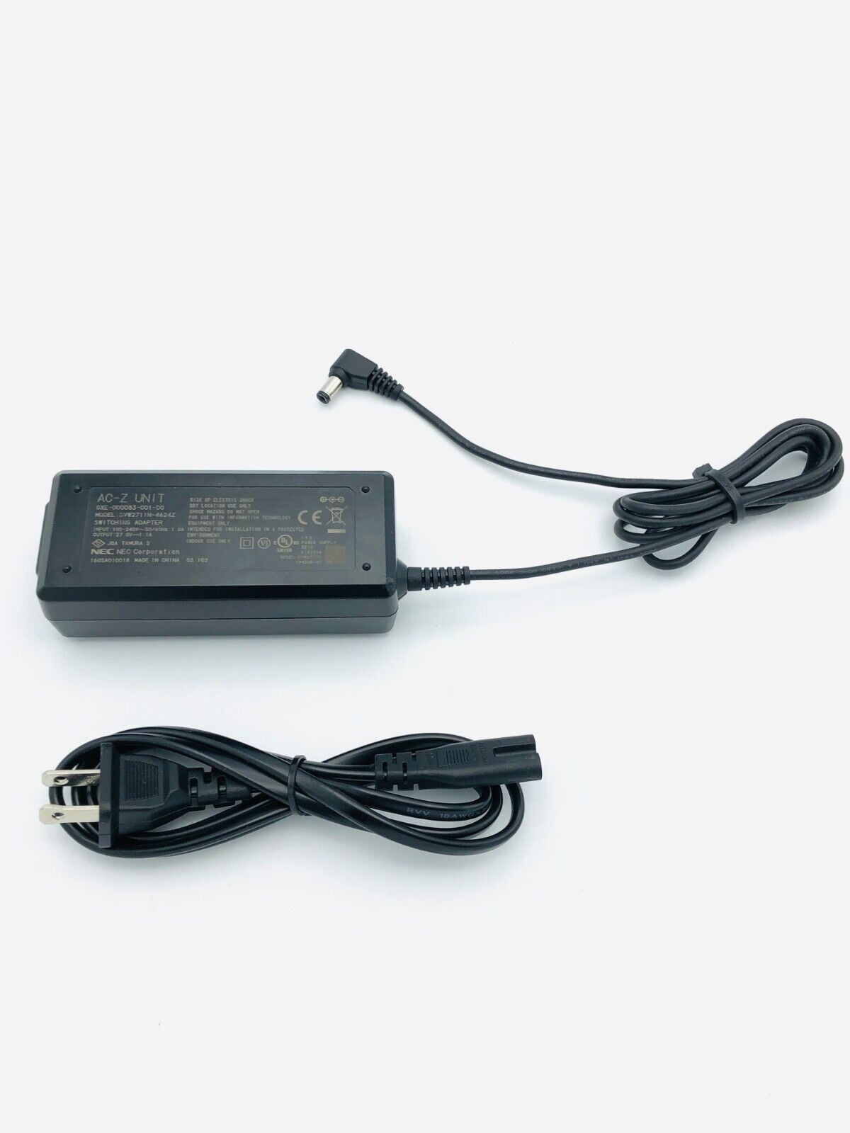NEW Genuine 5.5x2.1mm NEC AC Adapter DVW2711N-4624Z Power Supply 27V 1 ...