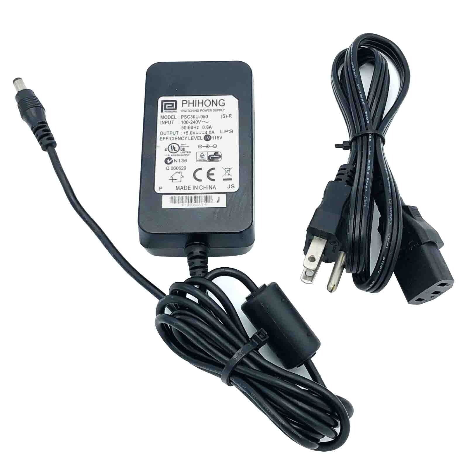 NEW Genuine AC Power Supply Adapter Phihong PSC30U-050 5V 4A 20W with ...