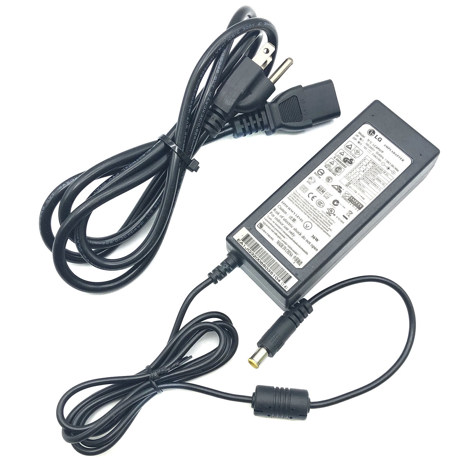 NEW Genuine LG LCAP07F AC Adapter 12V 3A Power Supply 36W SMPS Adapter ...