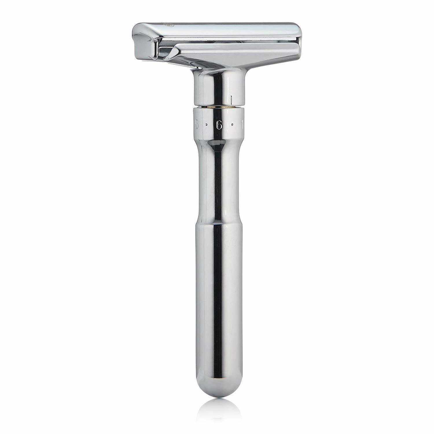 NEW Genuine - MERKUR German FUTUR 701 Shaving Razor MIRROR CHROME w ...