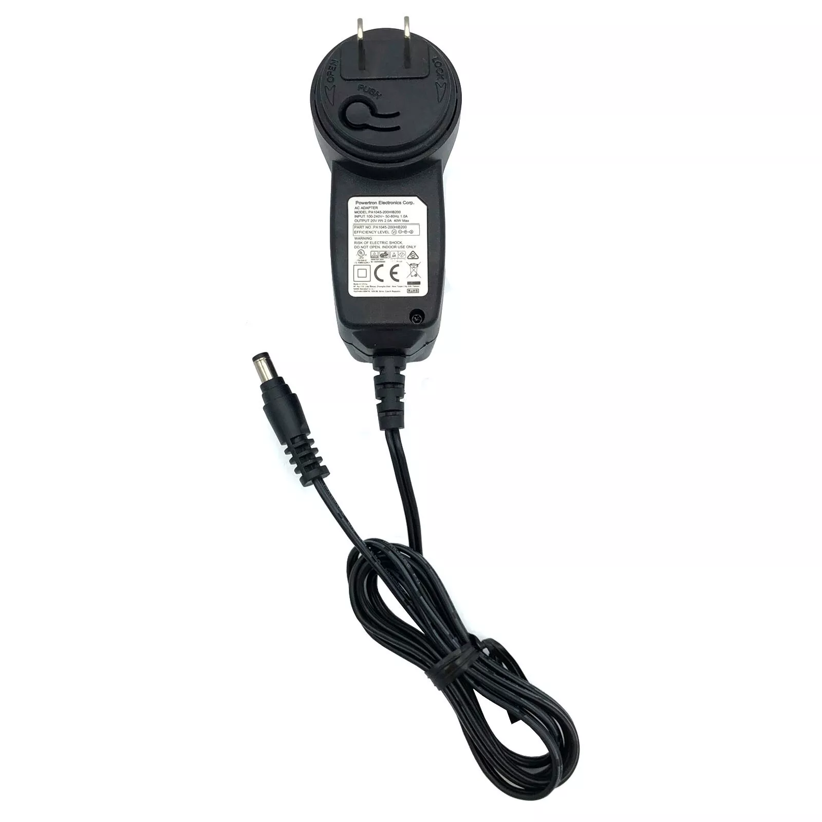 NEW Genuine Powertron PA1045-200HIB200 AC Adapter 20V 2A Power Supply 5 ...