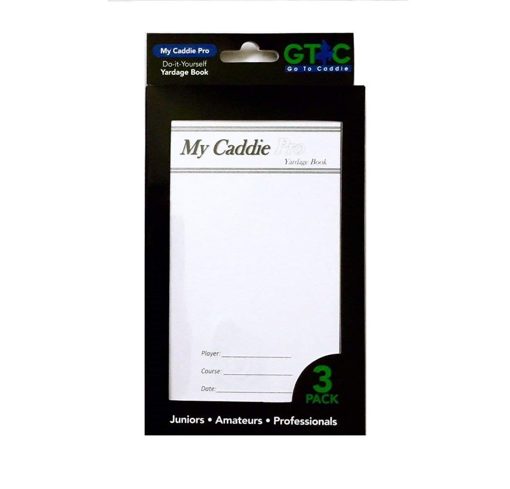 NEW Go To Caddie My Caddie Pro Do-It-Yourself 3-Pack Yardage Books ...
