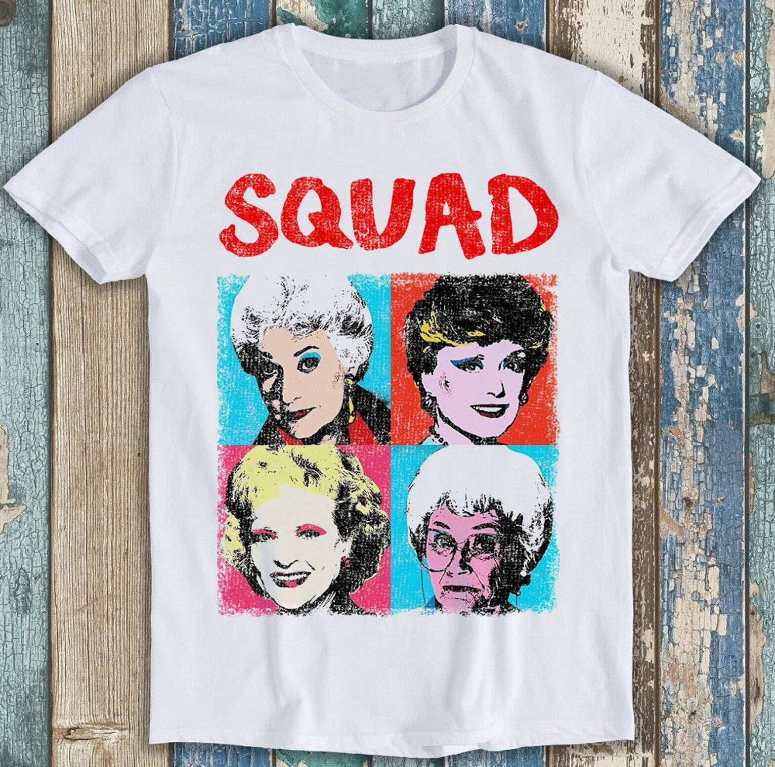 NEW Golden Girls Squad Stardust 80s 90s Tv Show Movie Film Top T Shirt P1620 - Walmart.com