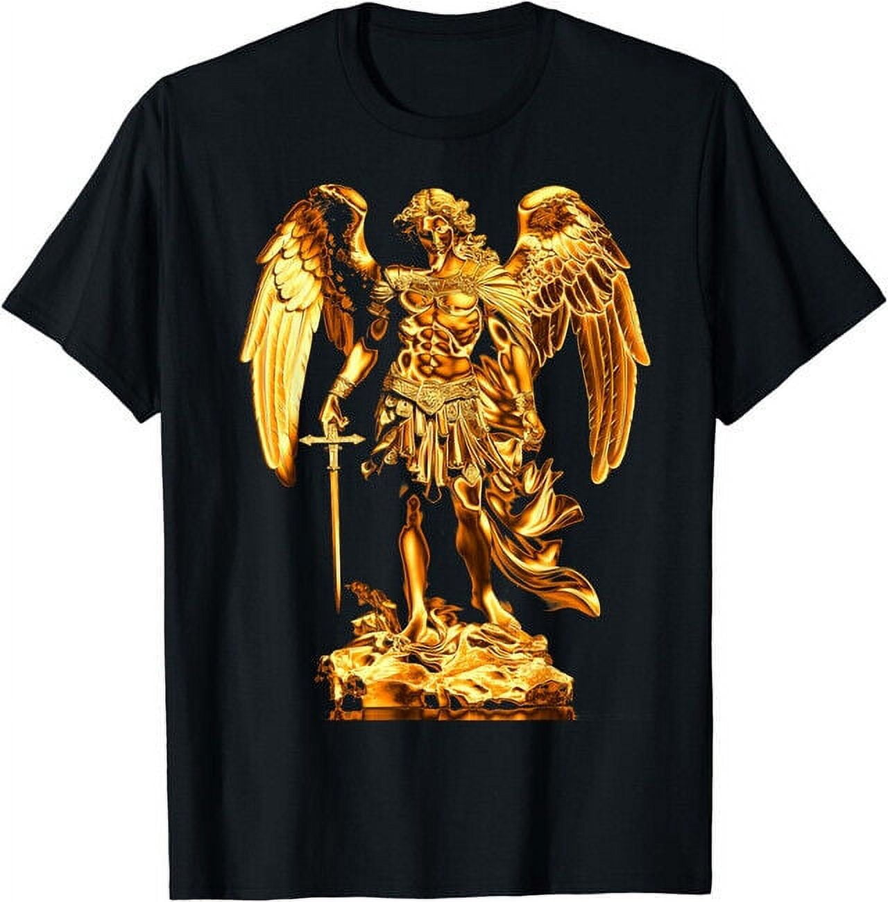 NEW Golden Saint Michael the Archangel T-Shirt - Walmart.com