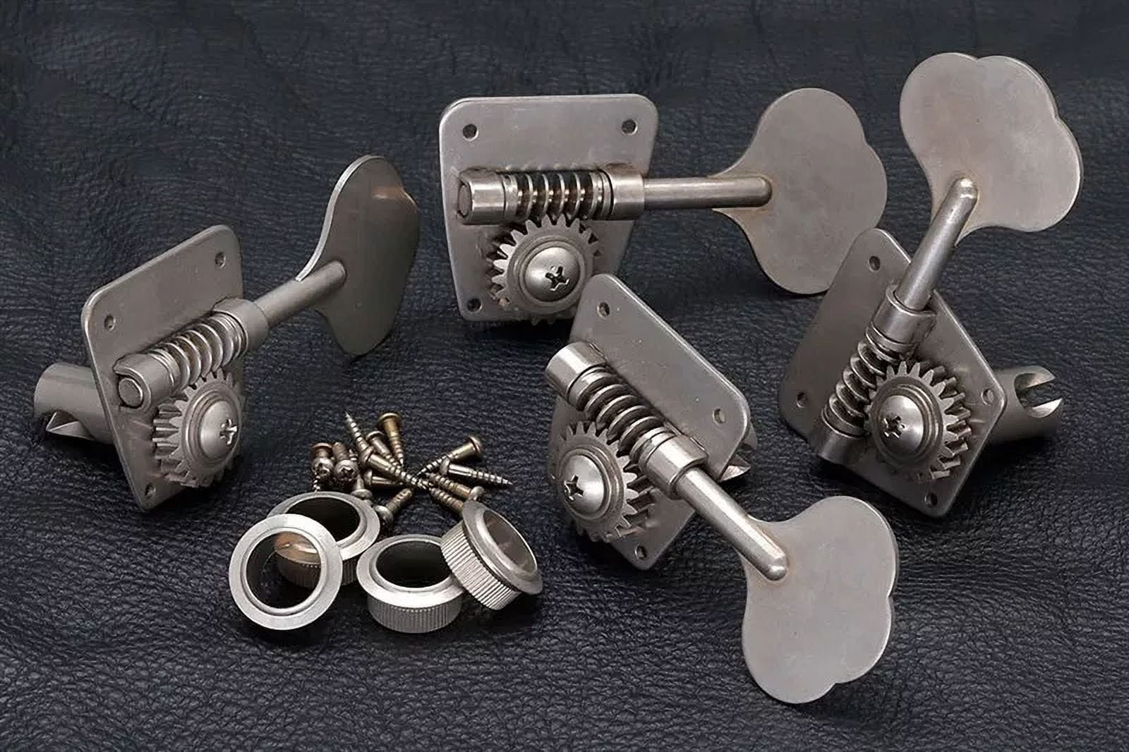 NEW Gotoh FB3 4-In-Line Bass Tuning Keys (4), 20:1 - AGED NICKEL ...