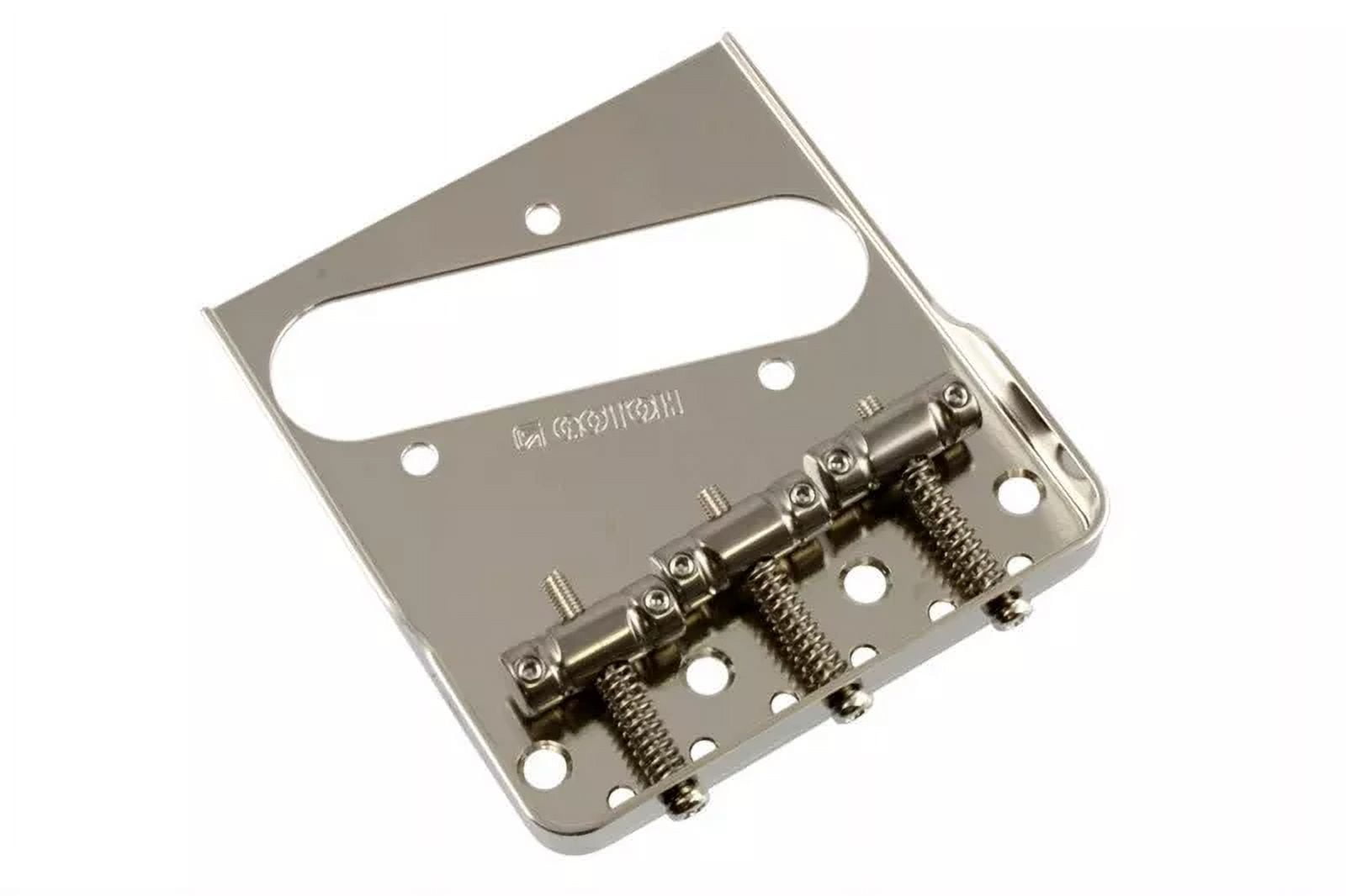 NEW Gotoh Vintage Style 3-Saddle Bridge For Tele - NICKEL - Walmart.com