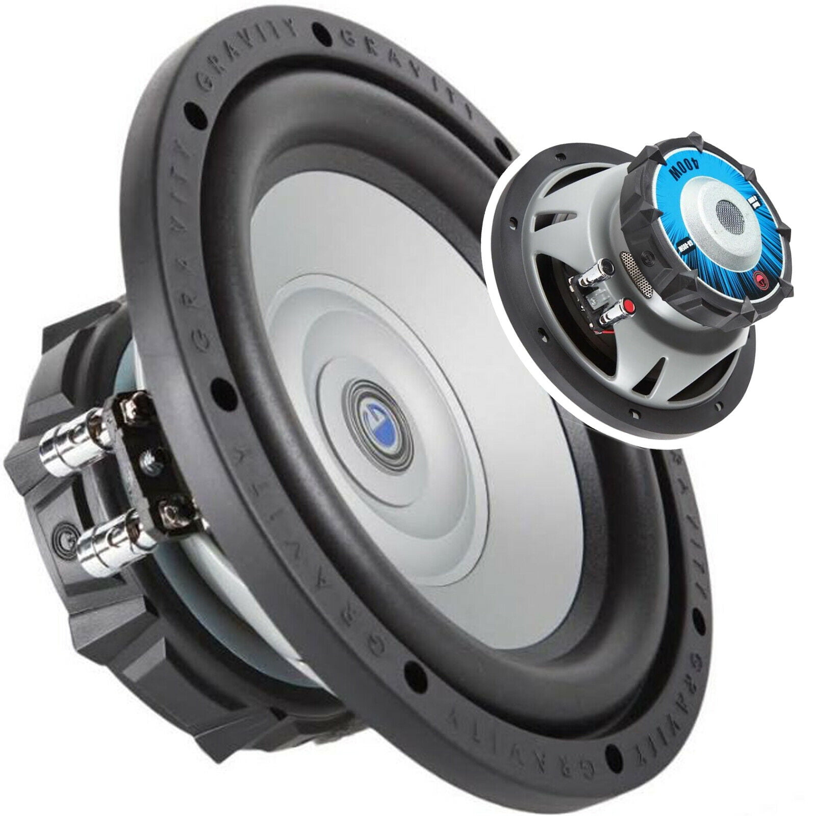 NEW Gravity GR-805W 8" 400 Watt Power Dual 4 Ohm Subwoofer Audio Car ...