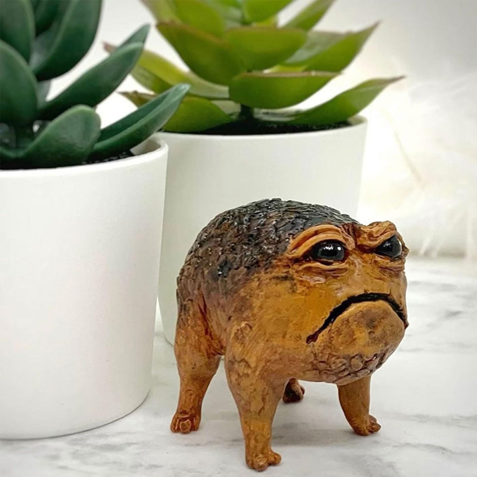 NEW Grumpy Frog Toad Statue Ugly Angry Outdoor Garden Yard Decor Fun ...