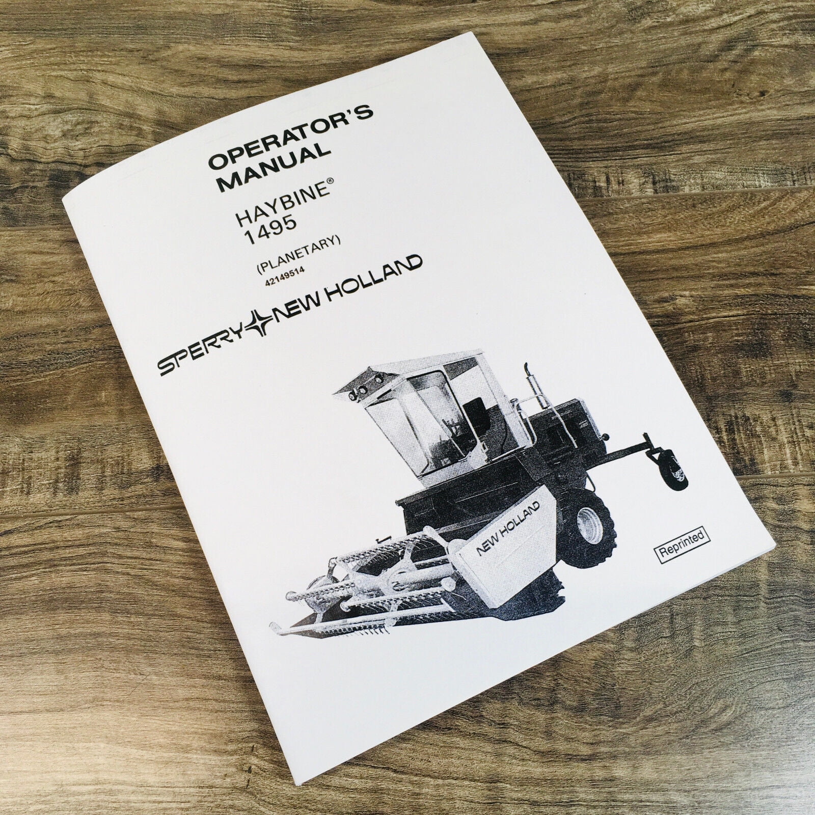 NEW HOLLAND 1495 MOWER CONDITIONER HAYBINE (PLANETARY) OPERATORS MANUAL ...
