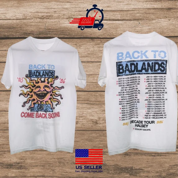 NEW!!! Halsey Back To Badlands Merch Decade Tour 2025 2026 reprint ...