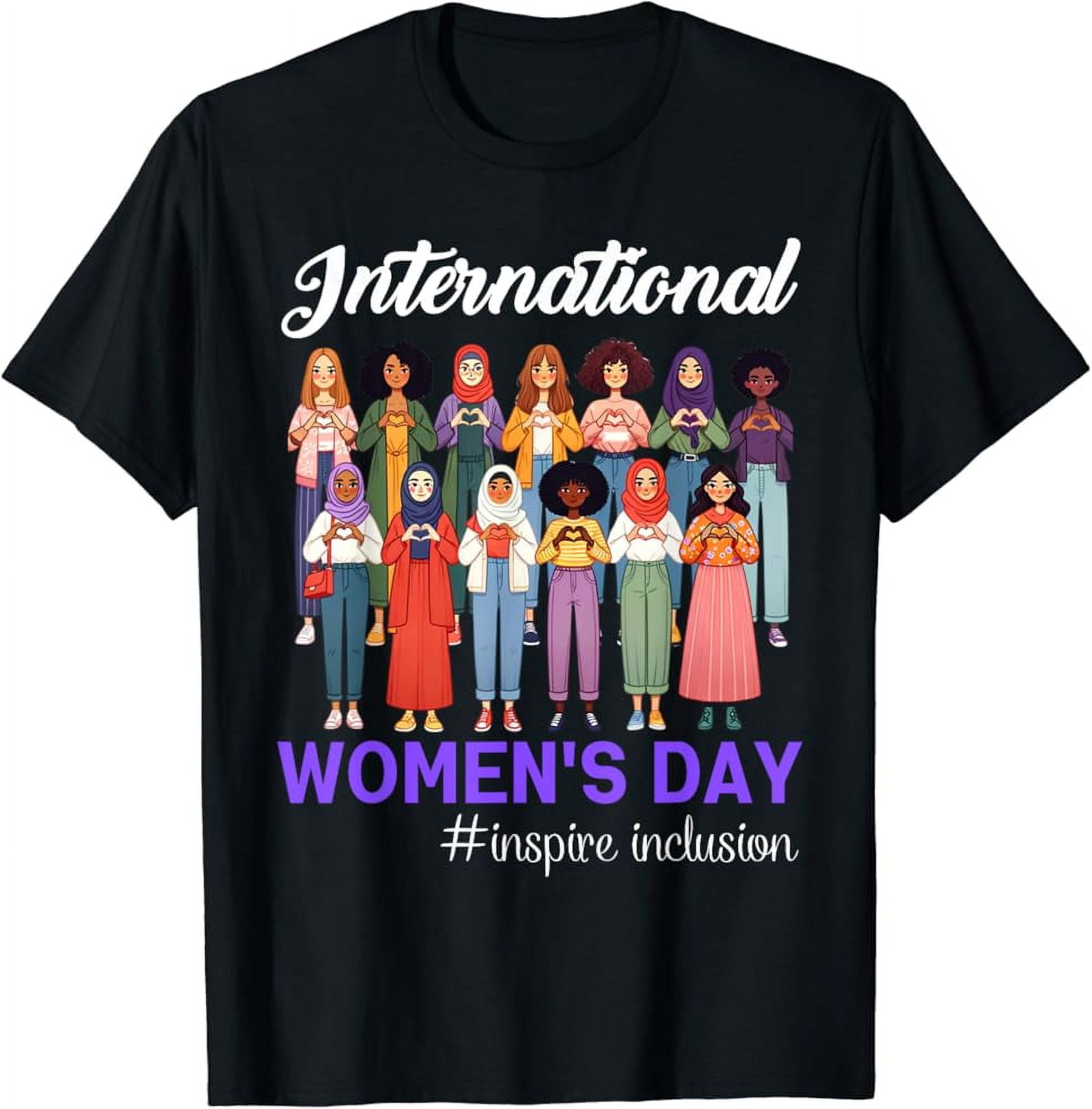 NEW!!! Happy International Women's Day 8th March T-Shirt - Walmart.com