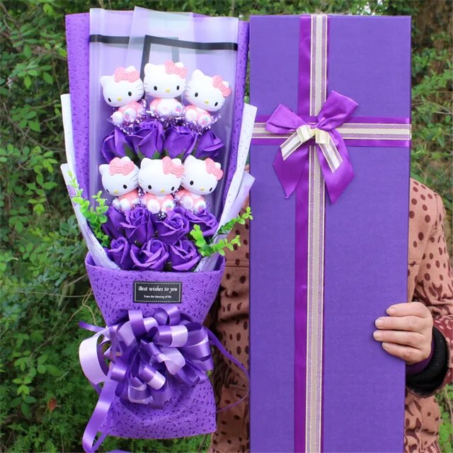 Hello Kitty & Friends LED Plush Bundle, Kawaii Gift Box, Stuffed Toys ...