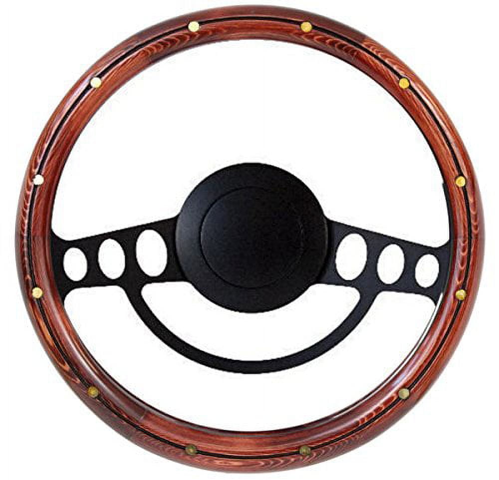 NEW!! Hot Rod Street Rod Rat Rod w/Ididit GM Column Wood Steering Wheel ...