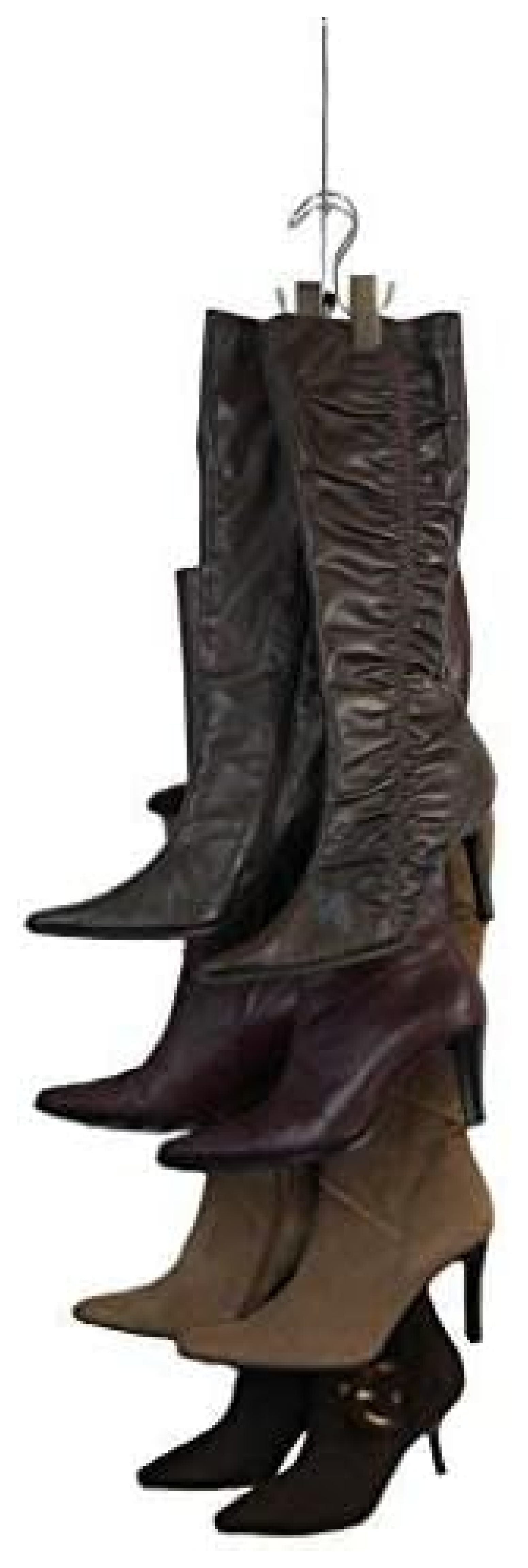 NEW IMPROVED SYSTEM- Boot Stax: Vertical Hanging Boot Rack, Boot ...