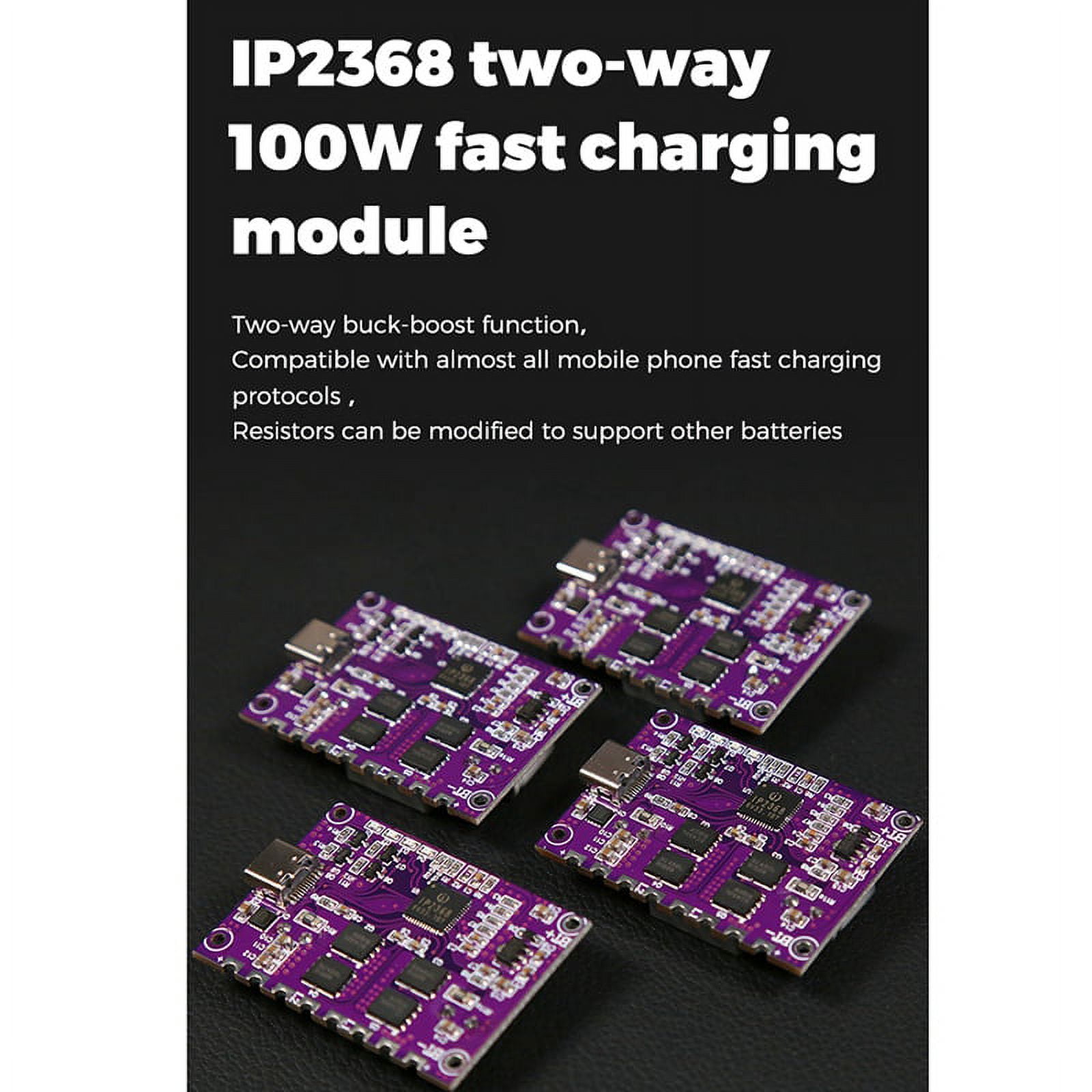 NEW IP2368 Bidirectional 100W Fast Charging Module Buck-Boost Type-C ...