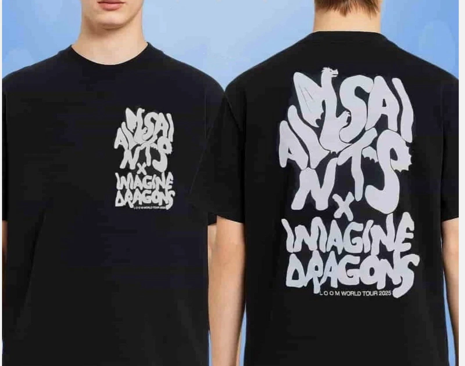 NEW! Imagine Dragons X ALLSAINTS Merch Drogando Loom World Tour 2025 T ...