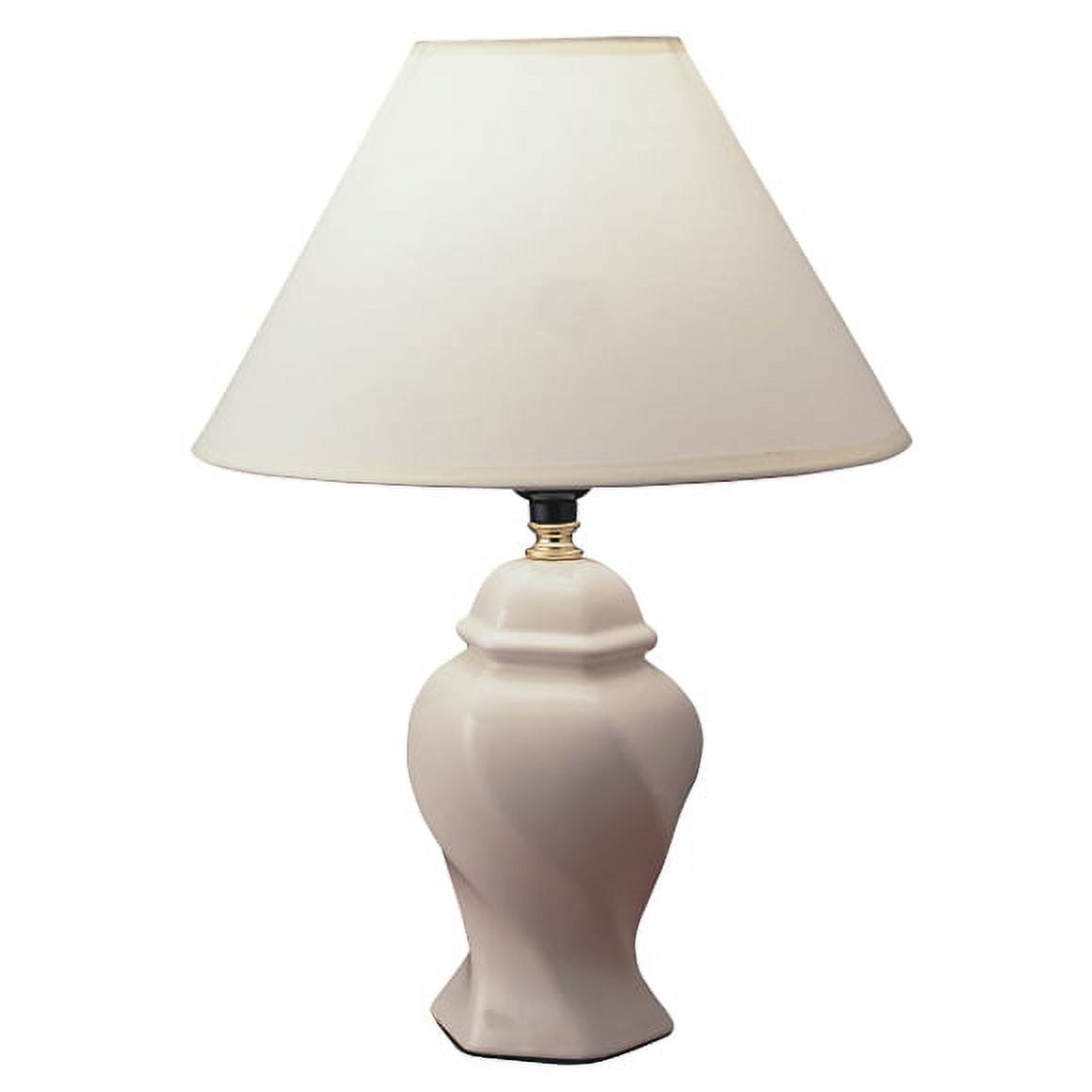 NEW Ivory Ceramic Body Base with Color Matched Fabric Shade, Socket ...