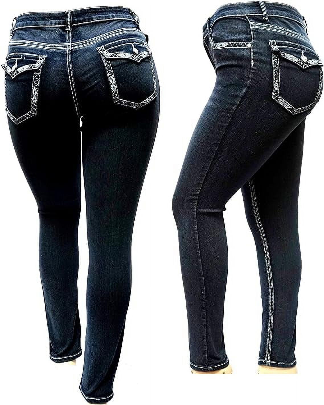 Jack David Women's Plus Size Stretch Premium Denim Skinny Jeans Pants ...