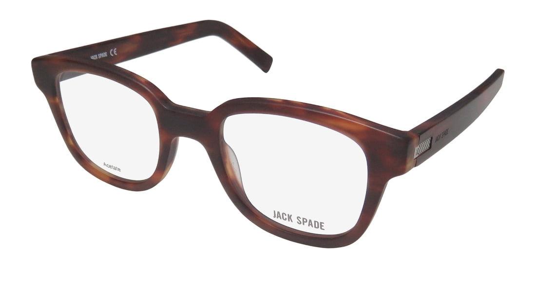 NEW JACK SPADE SHERMAN MENS DESIGNER FULL-RIM MATTE BLONDE HAVANA ...