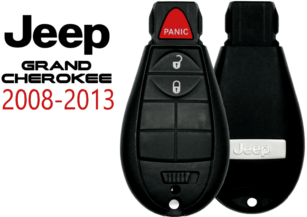 VLS Jeep Grand Cherokee Fobik Remote Key IYZ-C01C, 2008-2013, 433 Mhz ...