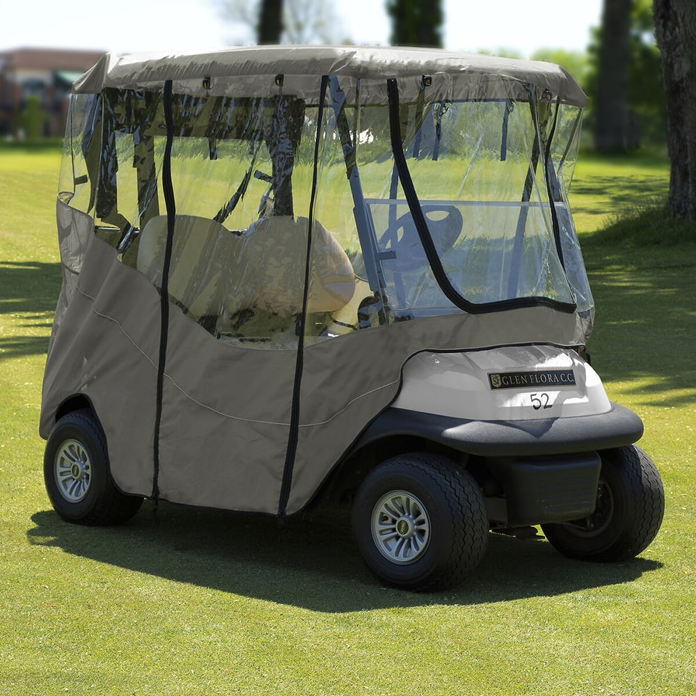 NEW Jef World Of Golf Ultimate Universal 2-Seat Golf Cart Enclosure Tan ...