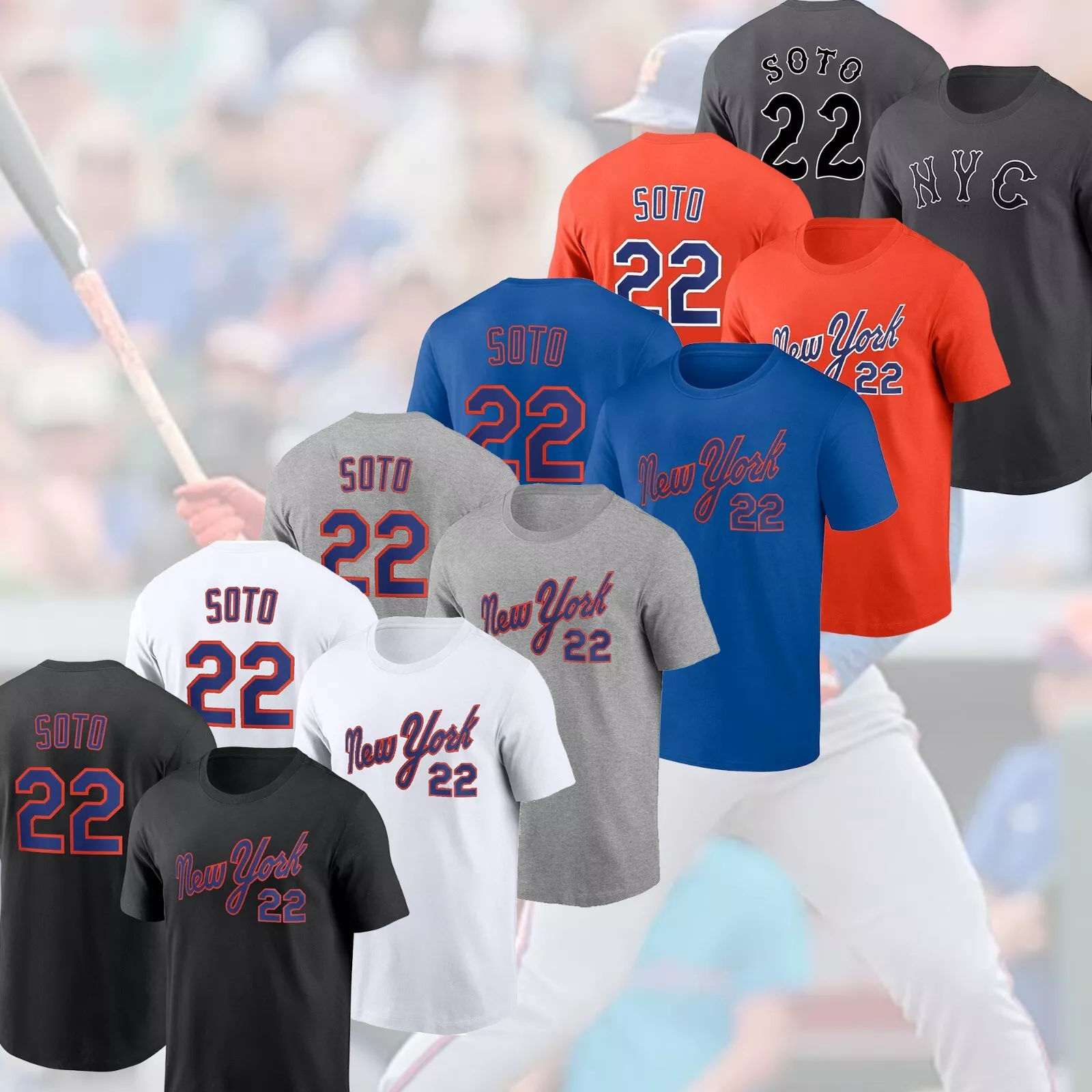 NEW! Juan Soto #22 New York M.e.t.s 2025 Player Name & Number Fan Gift ...