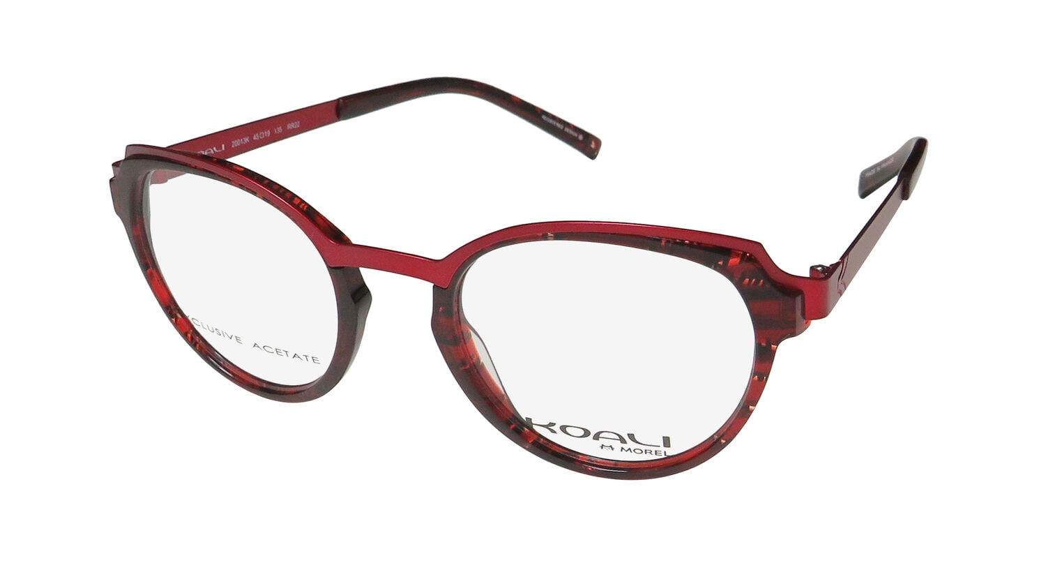 NEW KOALI 20013K WOMENS/LADIES OVAL FULL-RIM RED DESIGNED & MADE IN ...