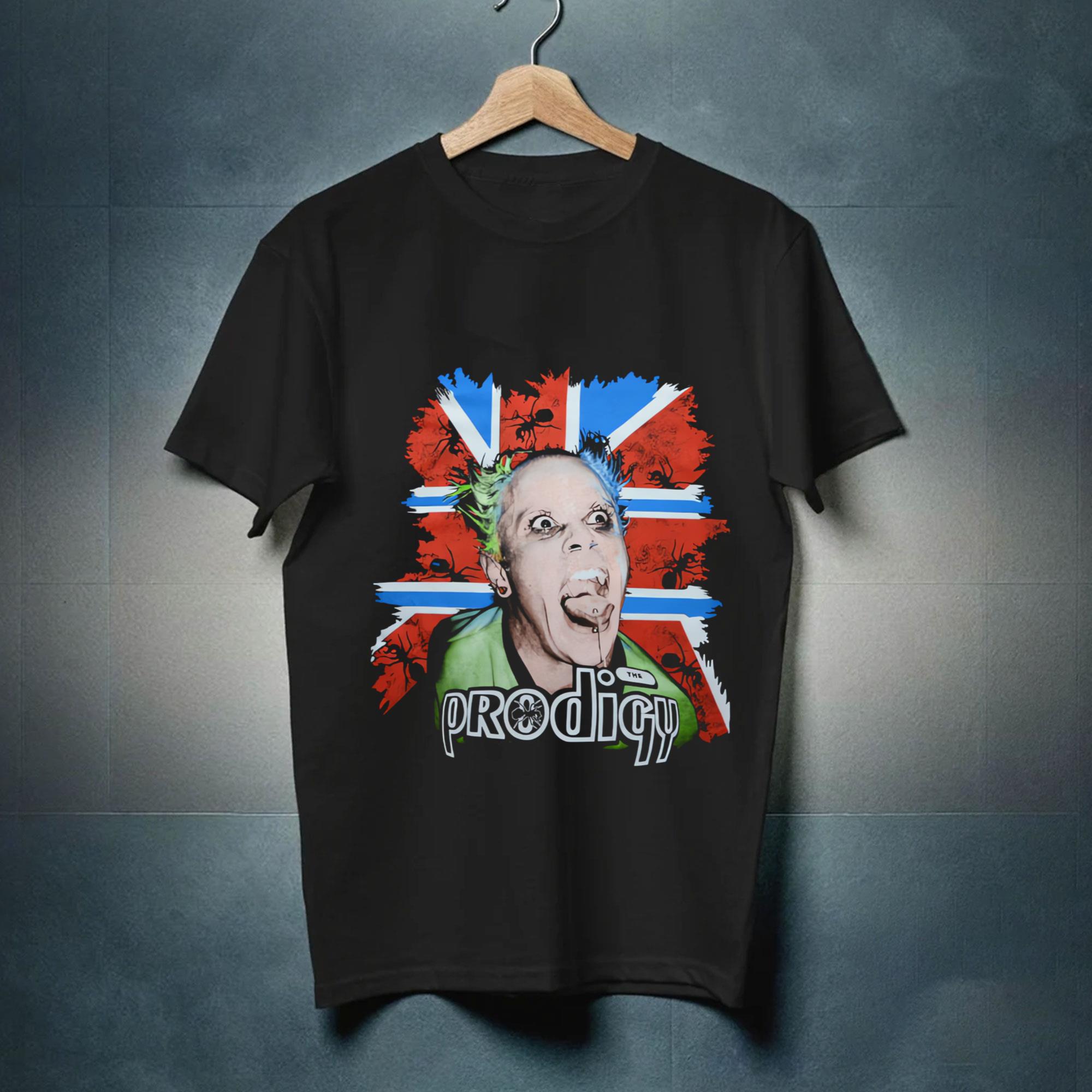 NEW Keith Flint The Prodigy American Flag Black All Size Shirt HE1561 ...