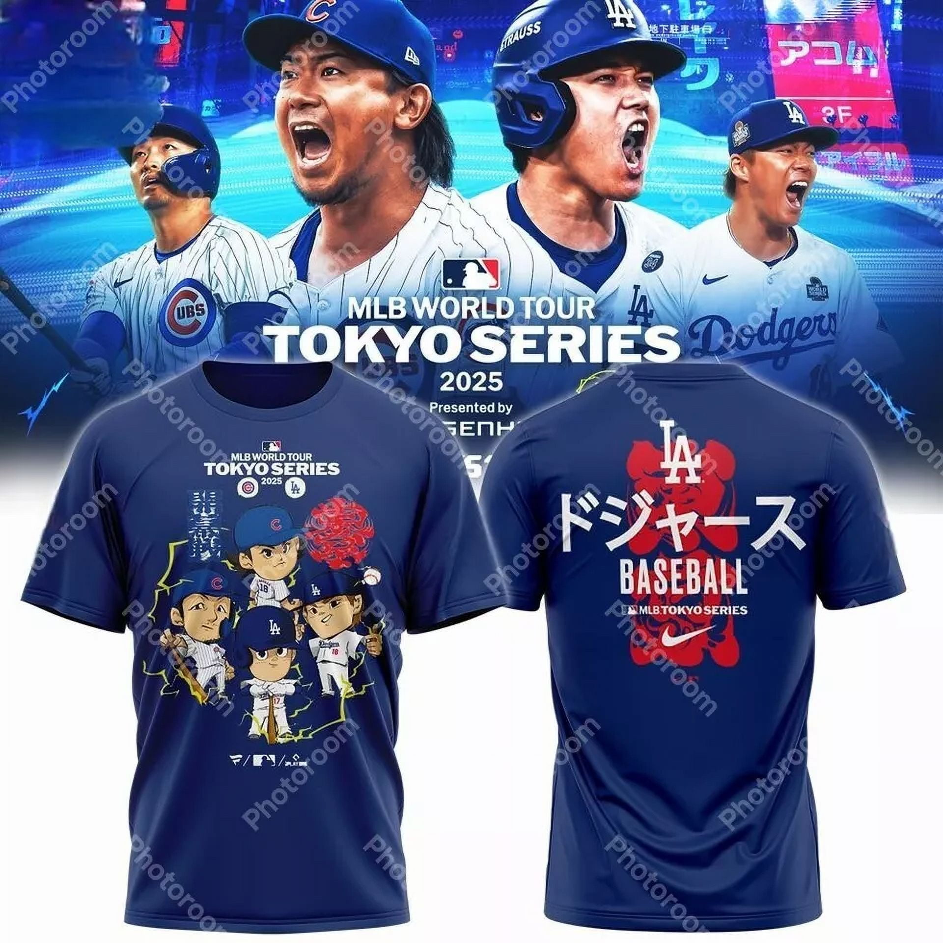 NEW - LA. Dodgers BASEBALL World Tour Tokyo Series 2025 T-Shirt ...