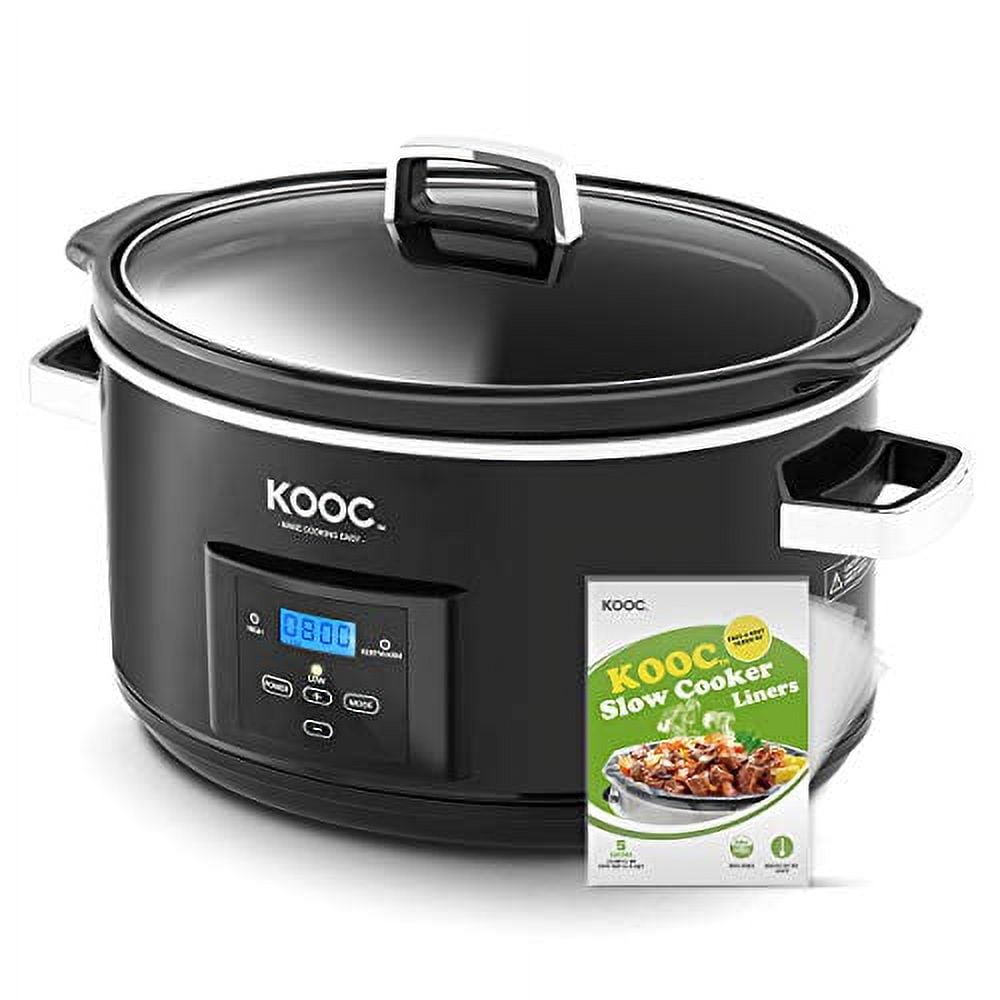 [new Launch] Kooc 8 5 Quart Programmable Slow Cooker Larger Than 8