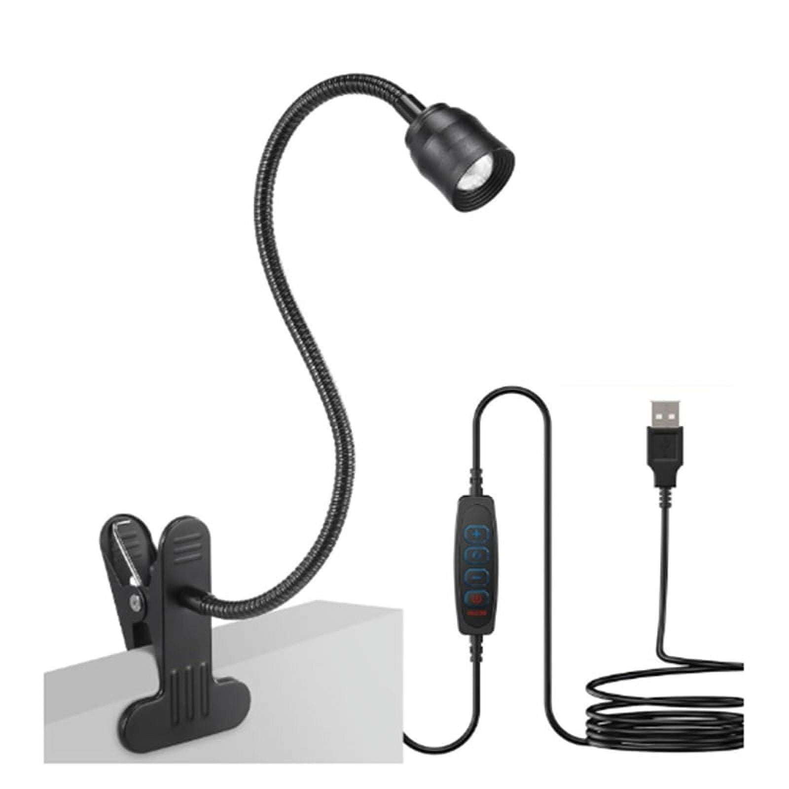 NEW LED Reading Lights USB Three Color Dimming Clamp Book Light ...