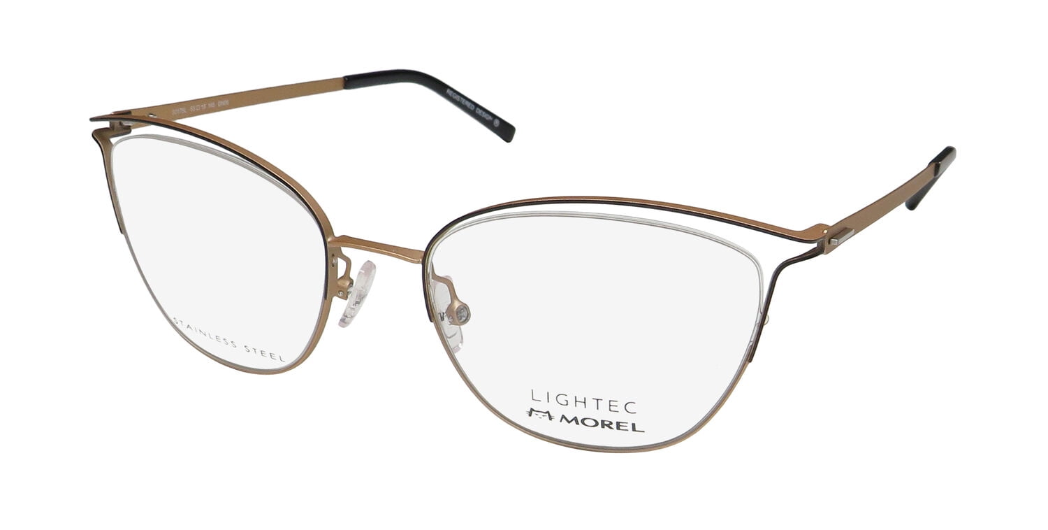 NEW LIGHTEC 30175L WOMENS/LADIES CAT EYE FULL-RIM BRONZE / BLACK FRAME ...