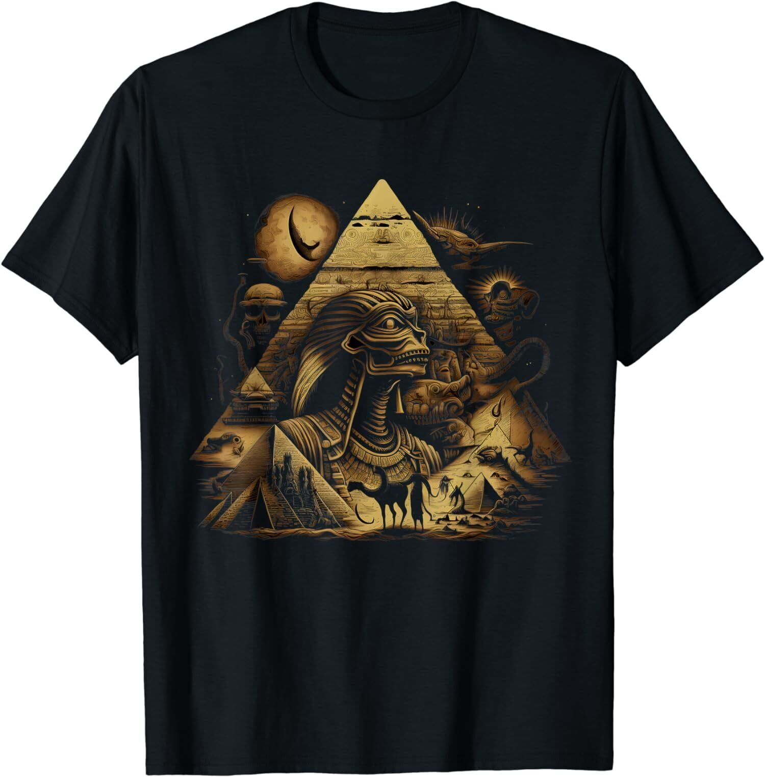NEW LIMITED Ancient Egyptian Pyramids Aliens Space UFO Science T-Shirt ...