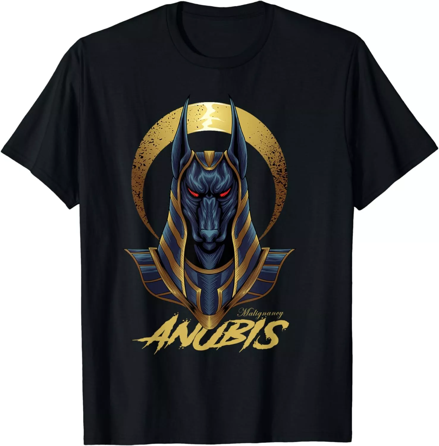 NEW LIMITED Anubis Ancient Egyptian Black and Gold T-Shirt Size Gift ...