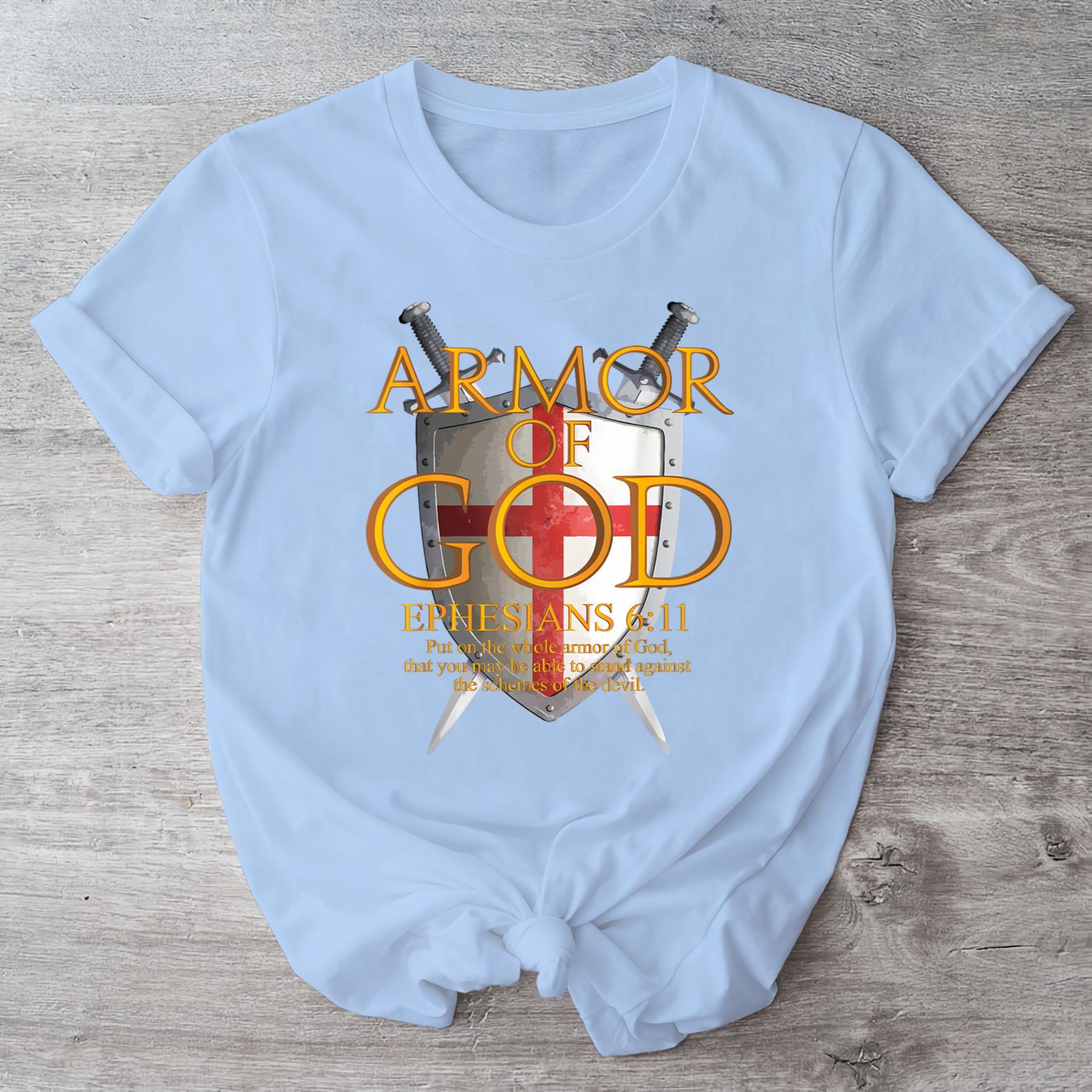 NEW LIMITED Armor Of God Ephesians Bible Verse Religious Christian T-Shirt S-3XL-TH14861 ...
