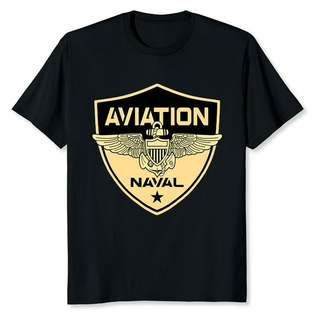 NEW LIMITED Aviation Naval Wings Patch Fly Navy T-Shirt - Walmart.com