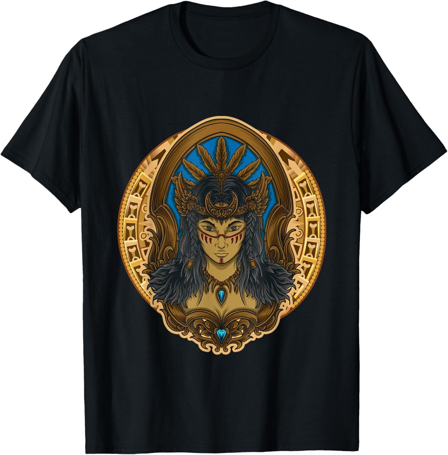 NEW LIMITED Aztec Woman Mexican Culture Warrior Aztec T-Shirt - Walmart.com