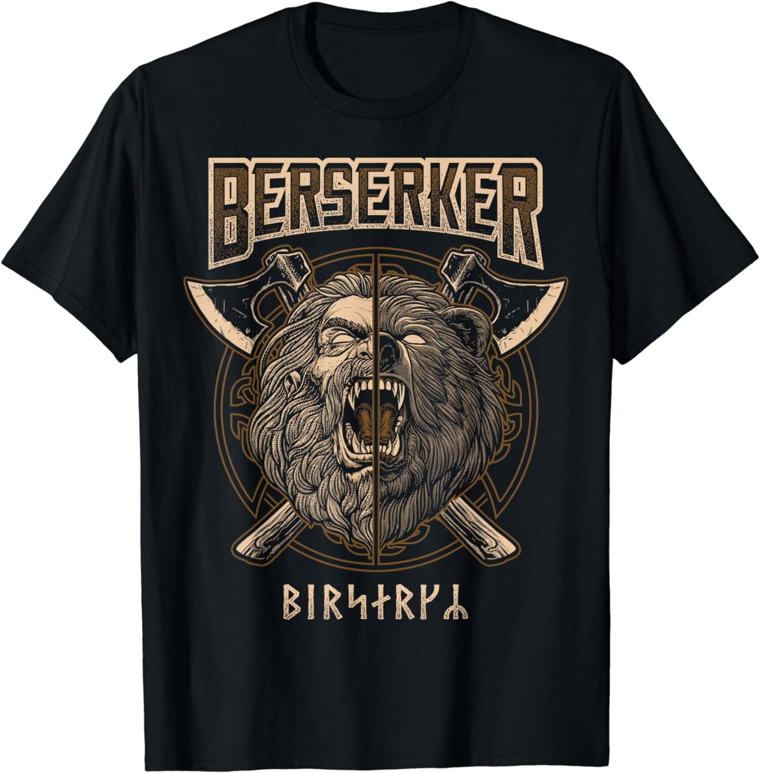 NEW LIMITED Berserker Norse Viking Pagan Bear Warrior T-Shirt - Walmart.com