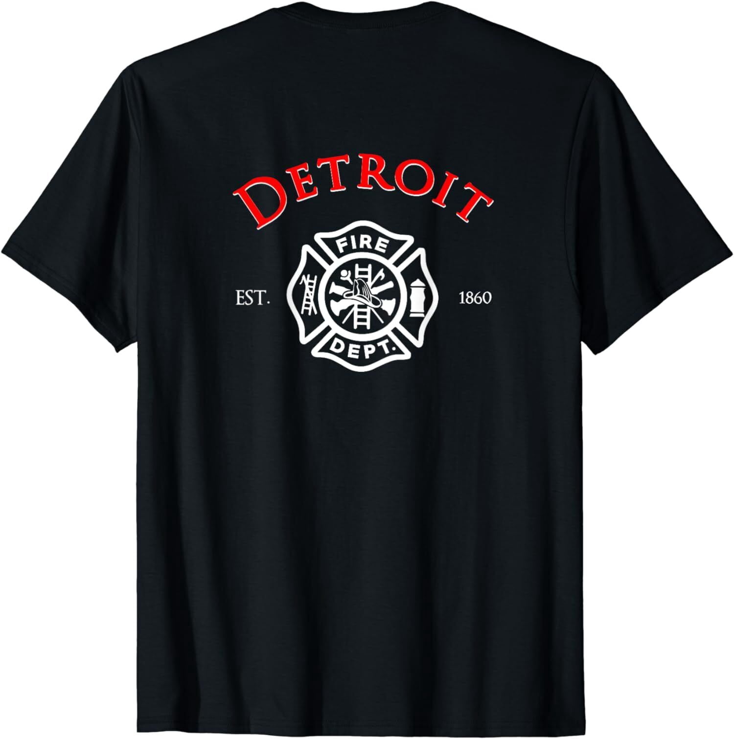 NEW LIMITED Detroit Fire Dept Fire Rescue Michigan Firefighter T-Shirt ...