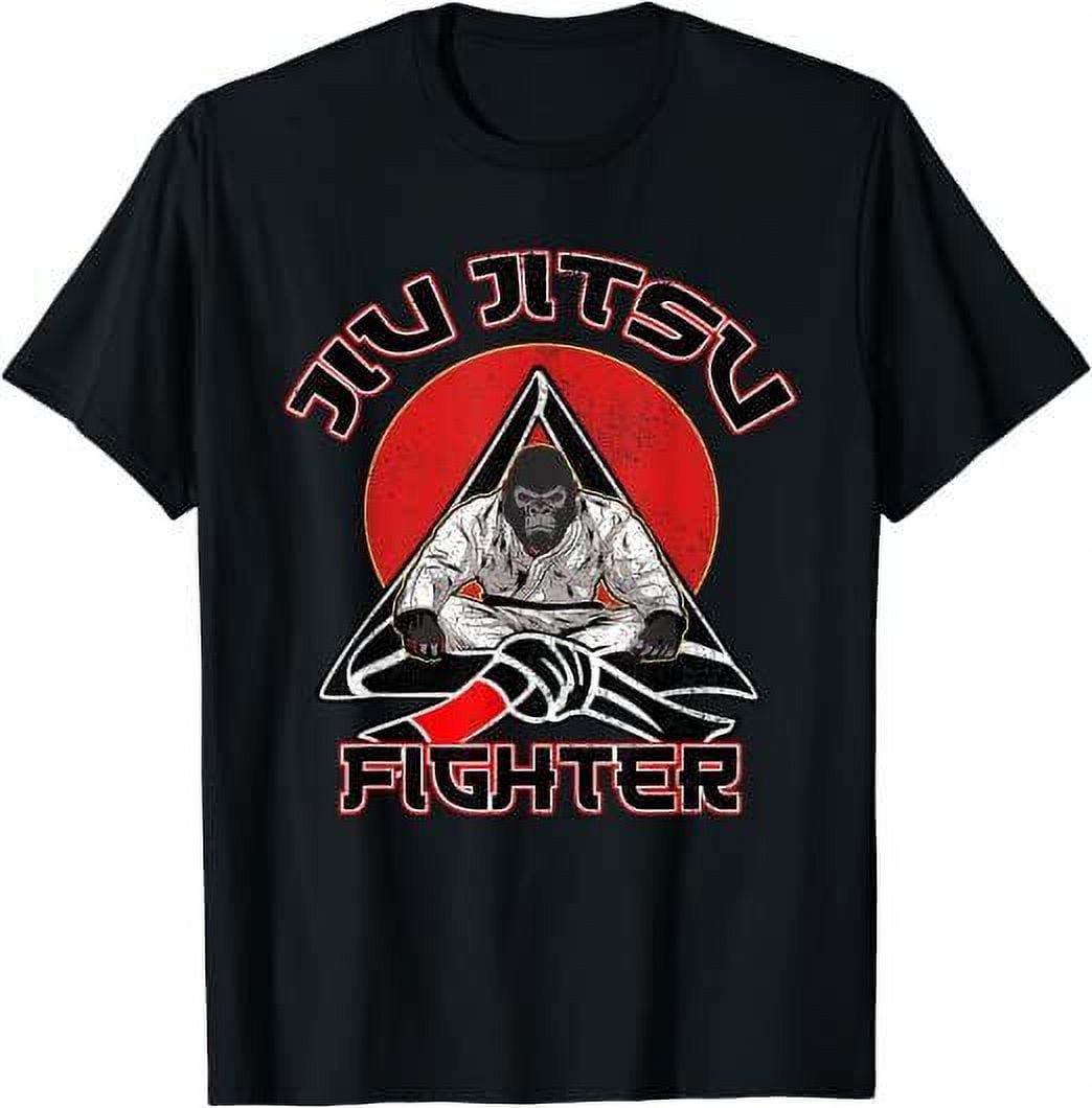 NEW LIMITED Distressed Jiu Jitsu Fighter, BJJ MMA Gorilla Design T ...