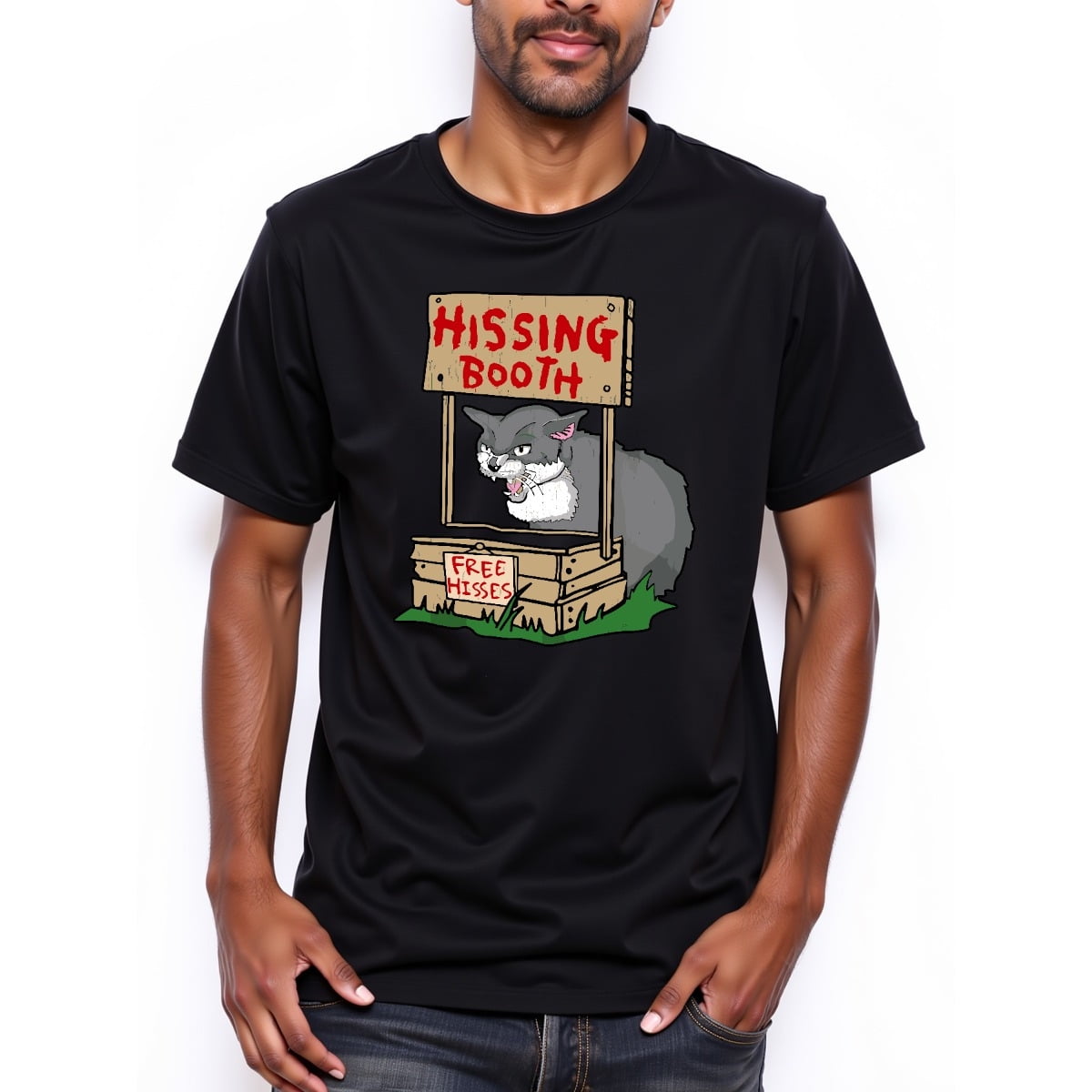 NEW LIMITED Funny Angry Cat Memes Hissing Booth Free Hisses Kitten ...