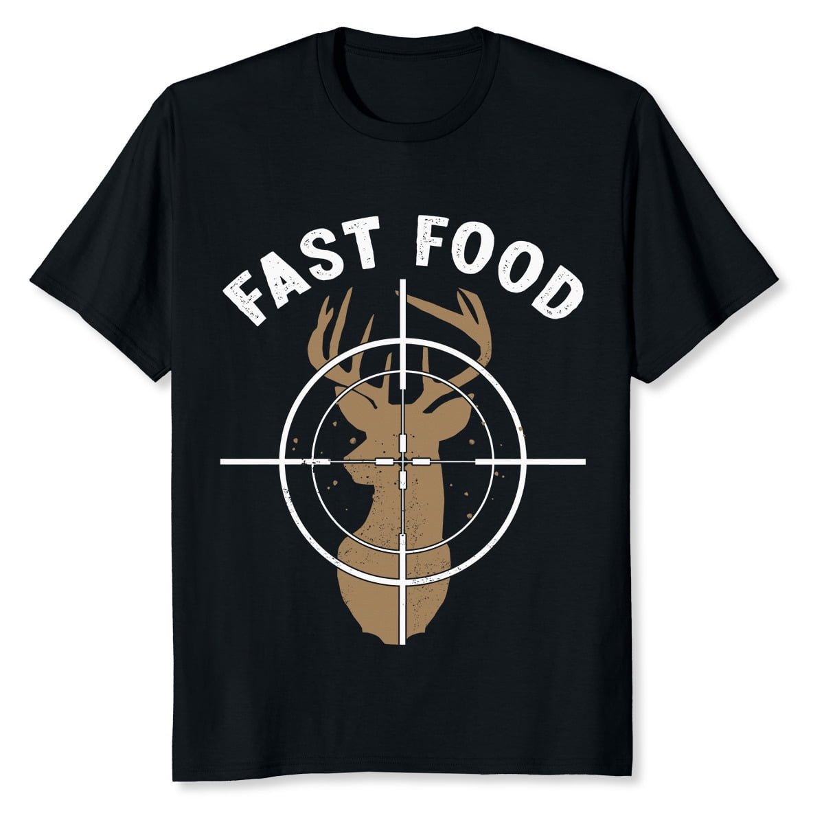 NEW LIMITED Funny Fast Food Rifle Hunter Deer T-Shirt - Walmart.com