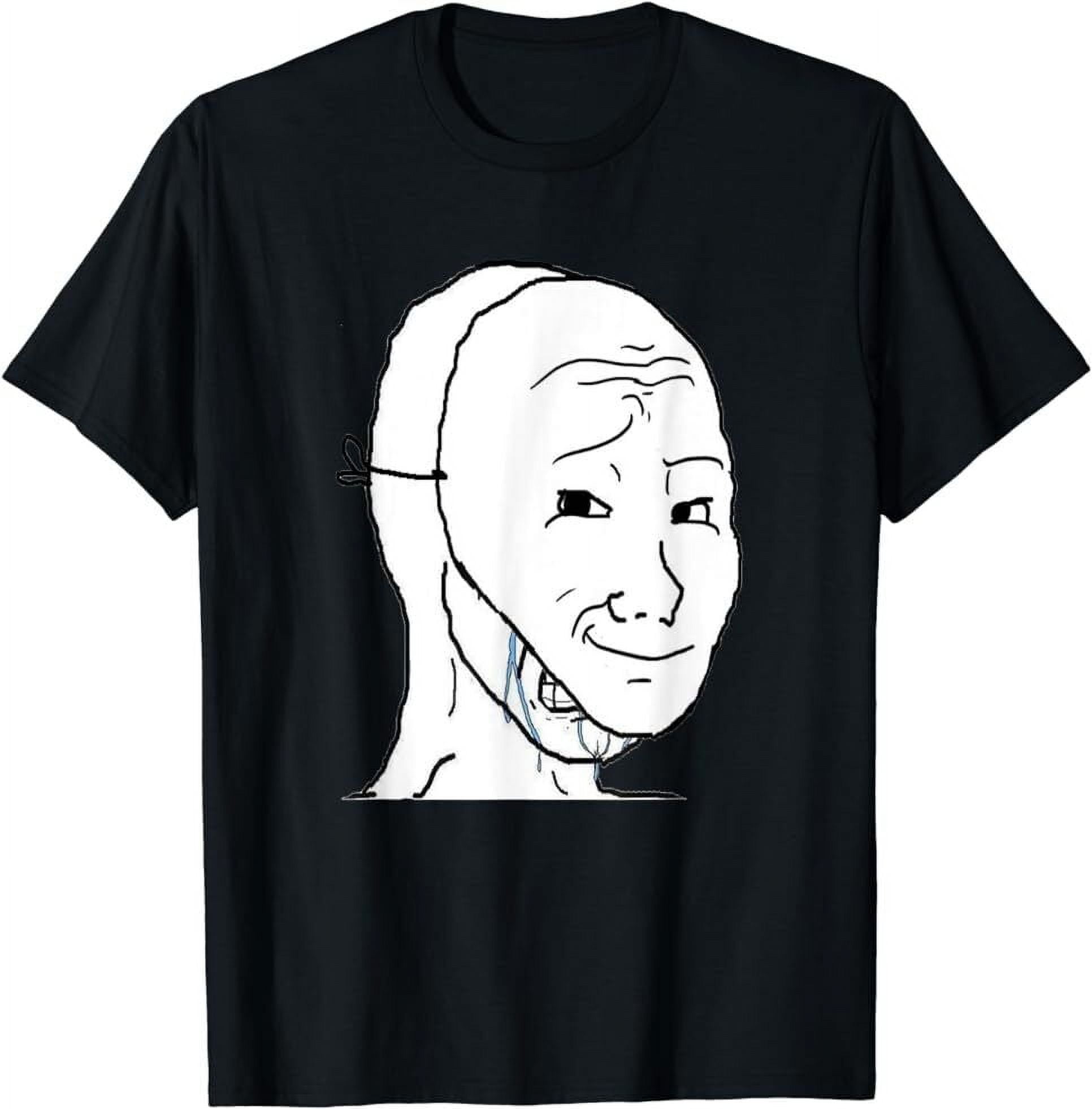 NEW LIMITED Funny Frustrated I AM FINE Wojak Meme T-Shirt Size S-5XL ...