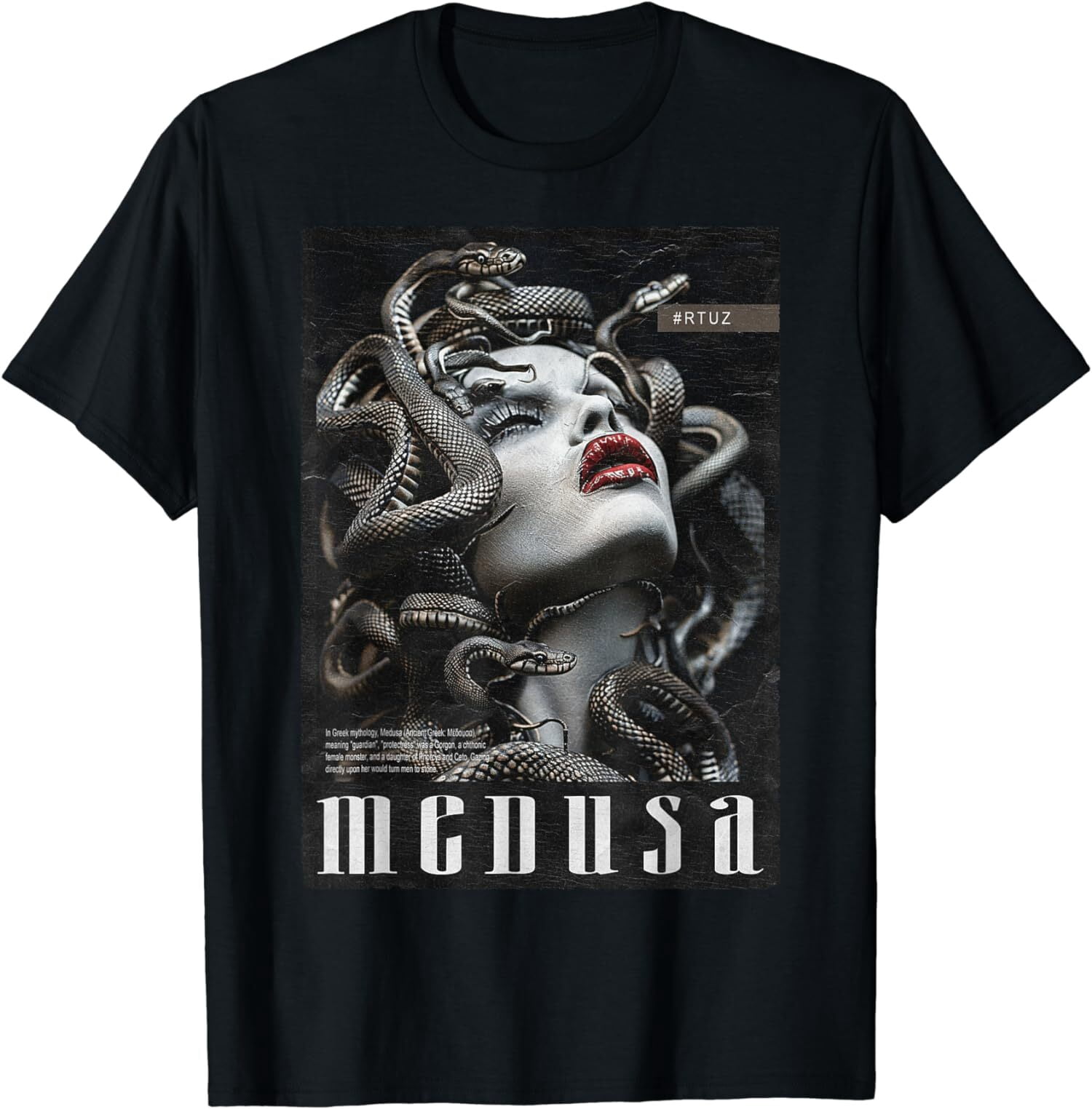 NEW LIMITED Gorgon Medusa Goddess Snake Greek Mythologys Medusa Tee S ...