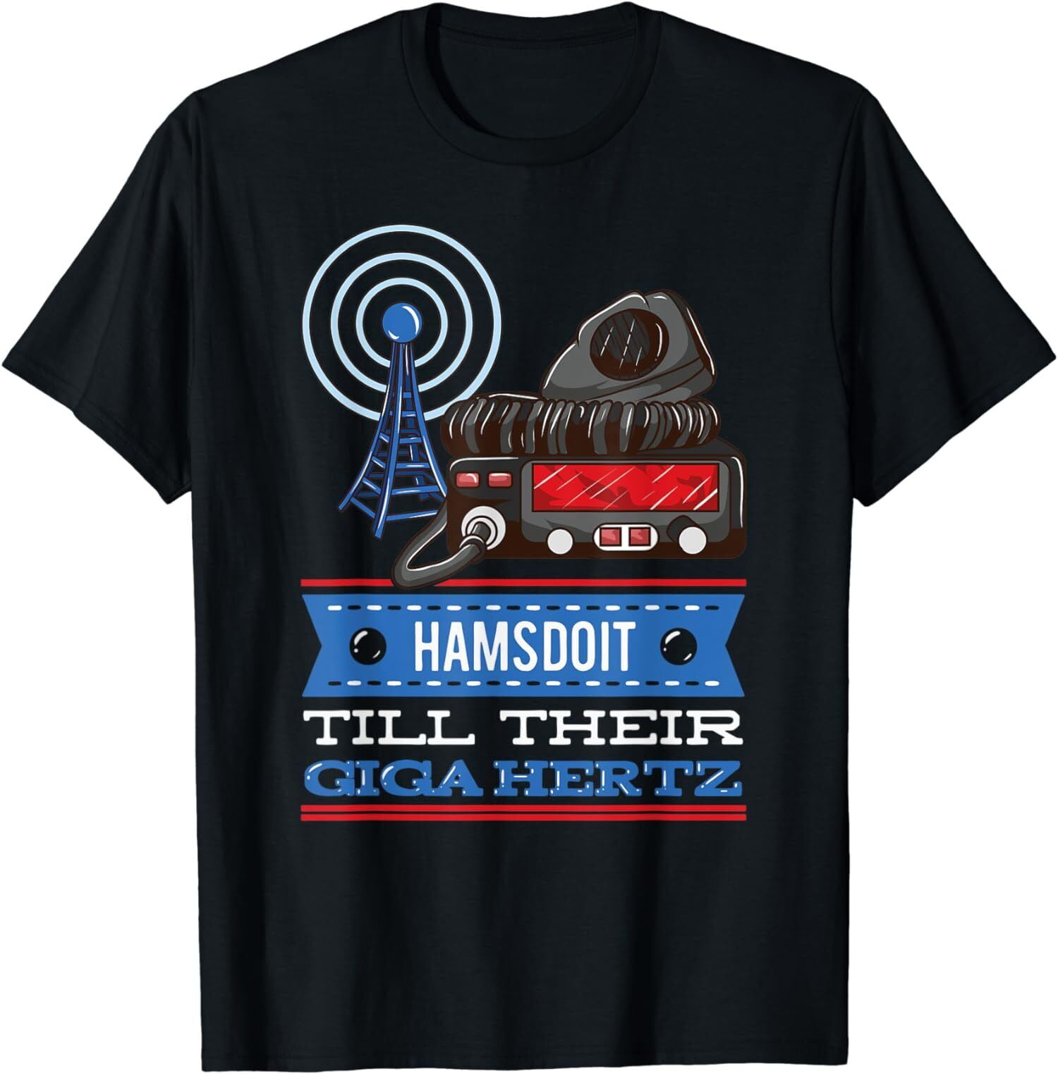 NEW LIMITED Ham Radio Morse Code Hams Do It Giga Hertz Nerdy Geek T ...