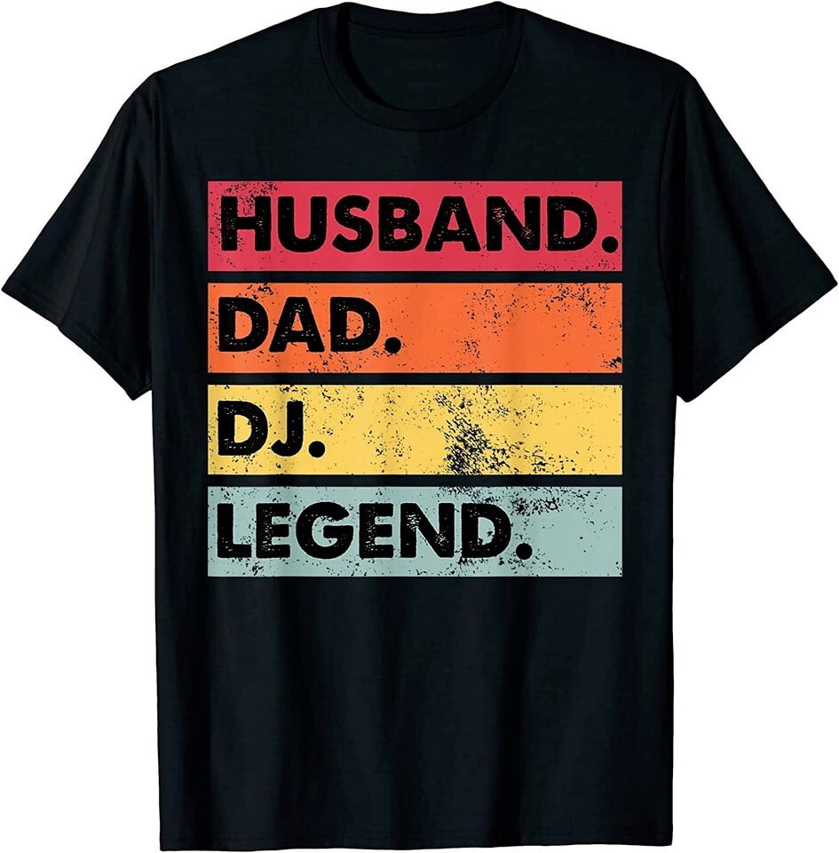 NEW LIMITED Husband Dad DJ Legend Father's Days Music Player T-Shirt ...