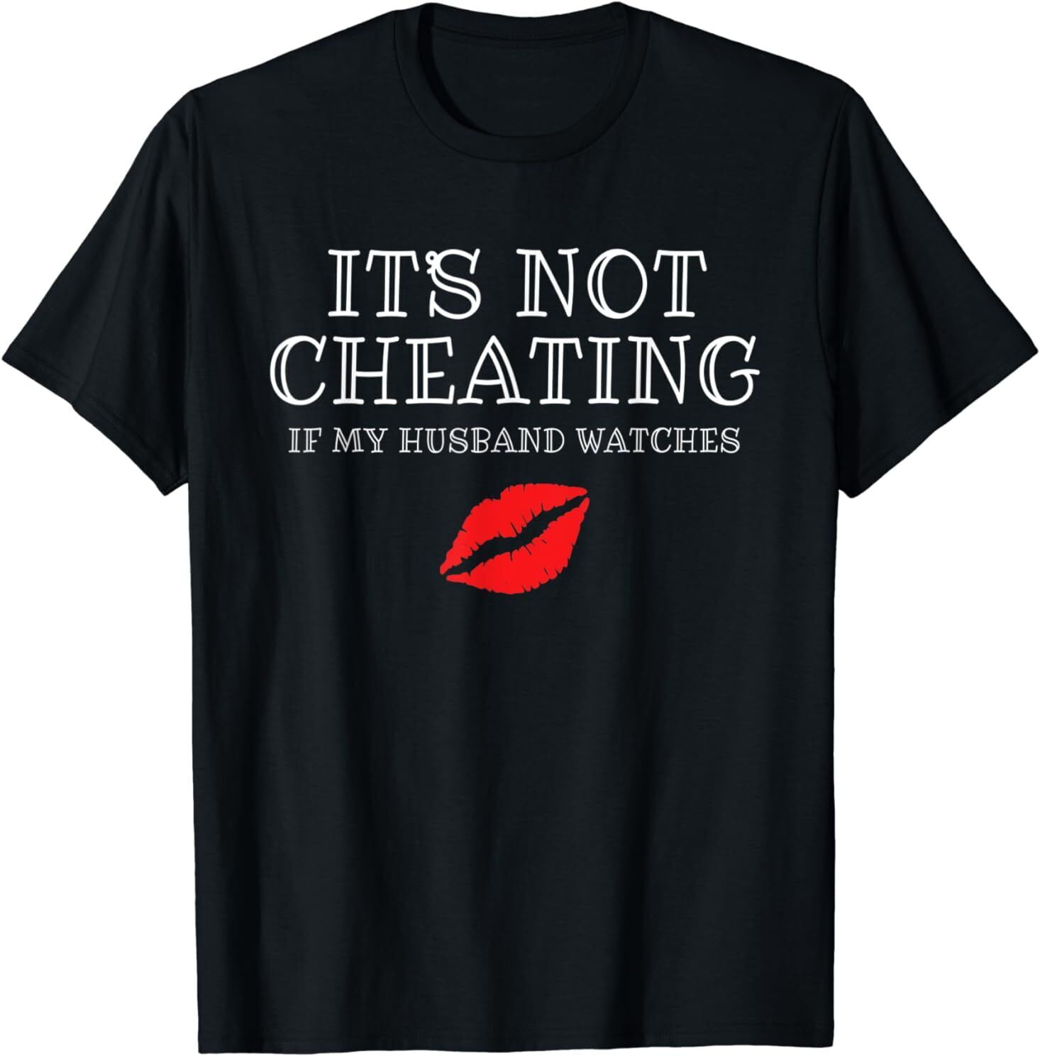 NEW LIMITED Its Not Cheating if My Husband Watches Funny T-Shirt S-5XL ...
