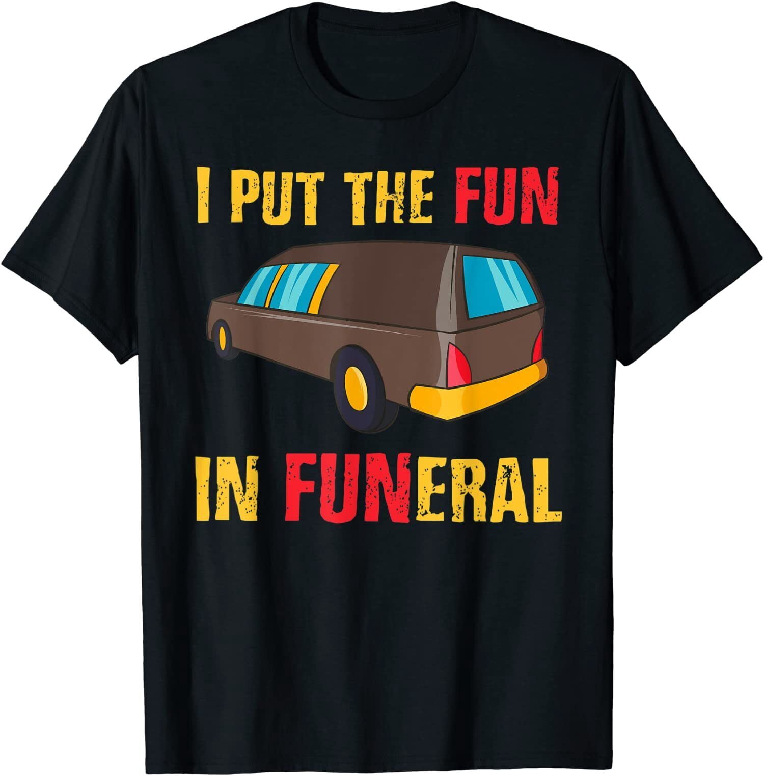 NEW LIMITED Mortician Costume I Put The Fun In Funeral Coroner Hearse T ...