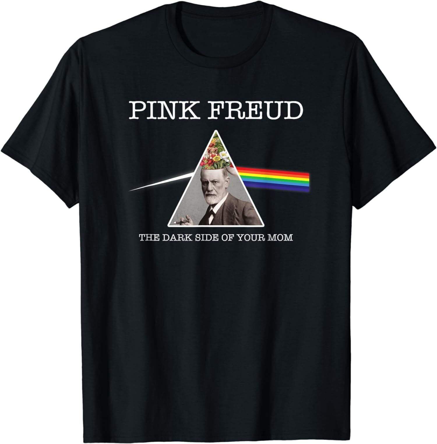 NEW LIMITED Pink Freud The Dark Side Of Your Mom T-Shirt - Walmart.com