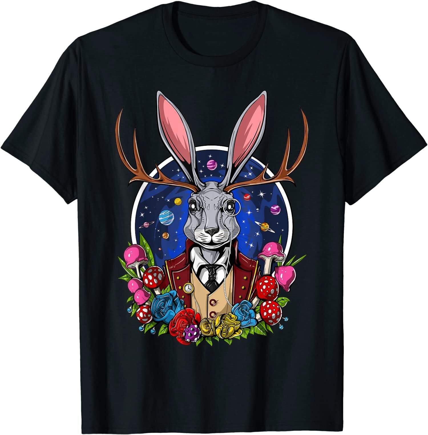 NEW LIMITED Psychedelic Jackalope Cryptid Rabbit Cryptozoology Fantasy ...